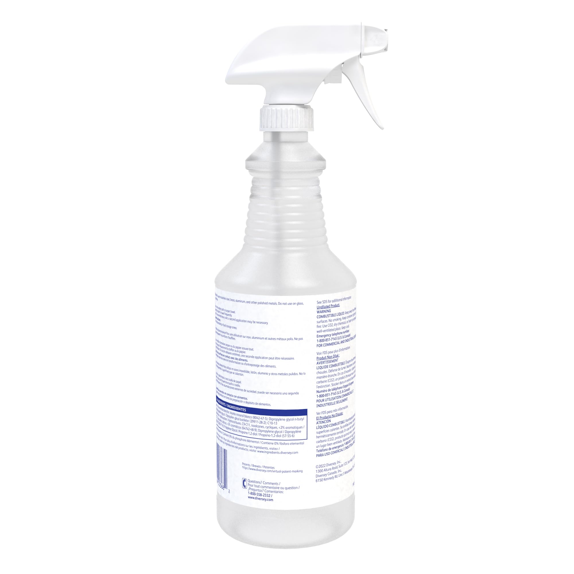 Diversey Suma Inox D7 Stainless Steel Polish (32-Ounce, 6-Pack)