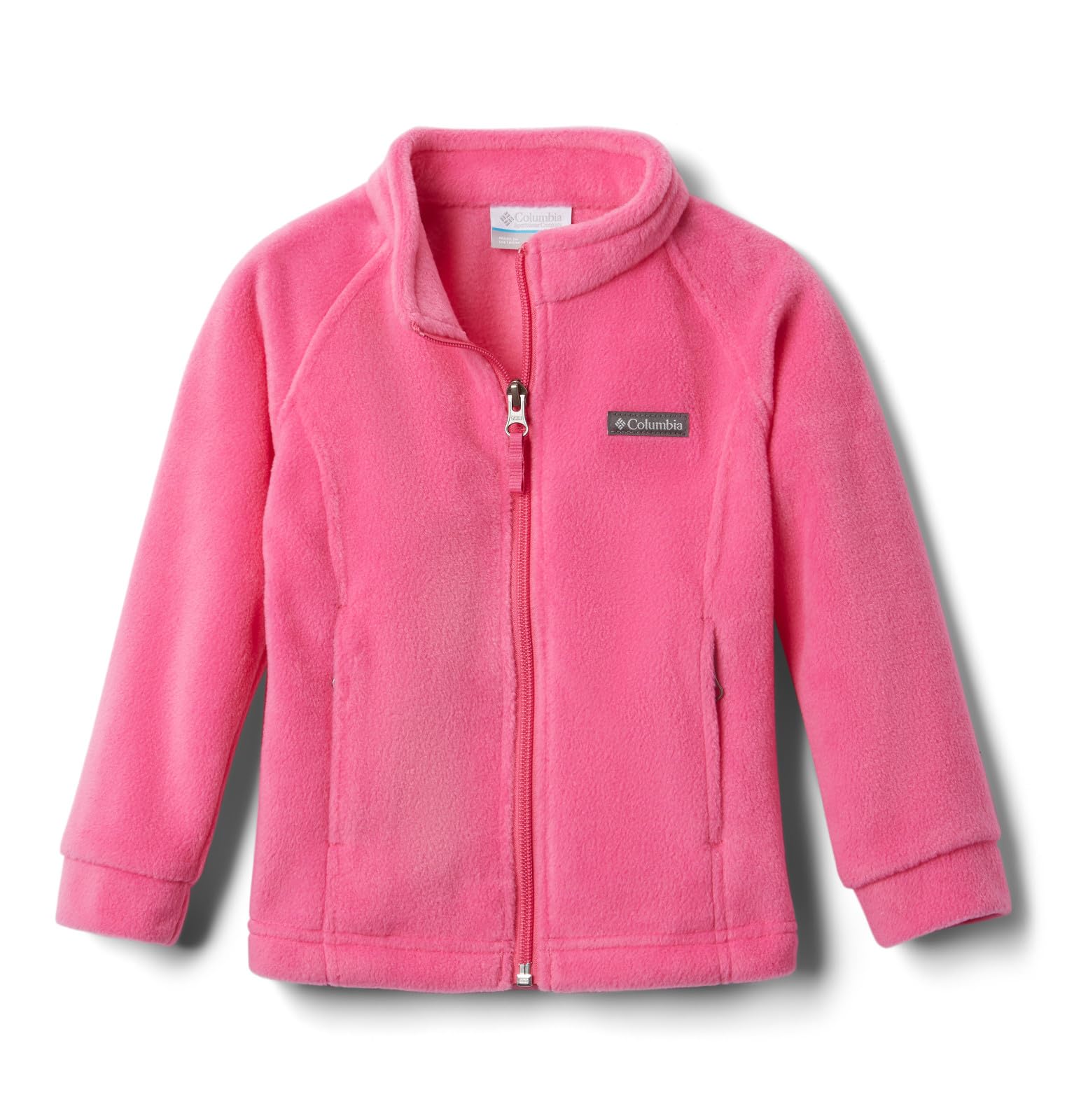Columbia unisex-baby Benton Springs Fleece Jacket, Pink Ice, 18-24 Months