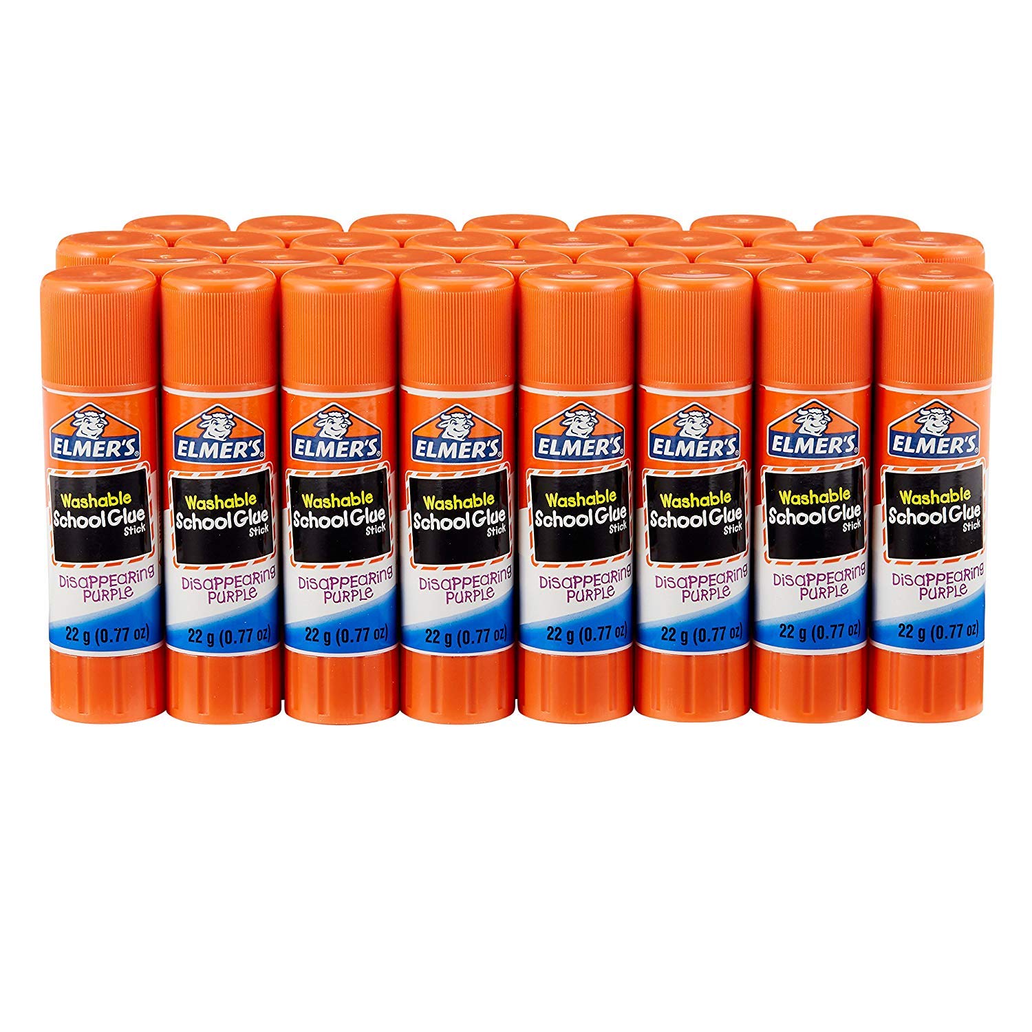 Elmers E605 Disappearing Purple All Purpose Glue Sticks Purple/Clear 30/Box