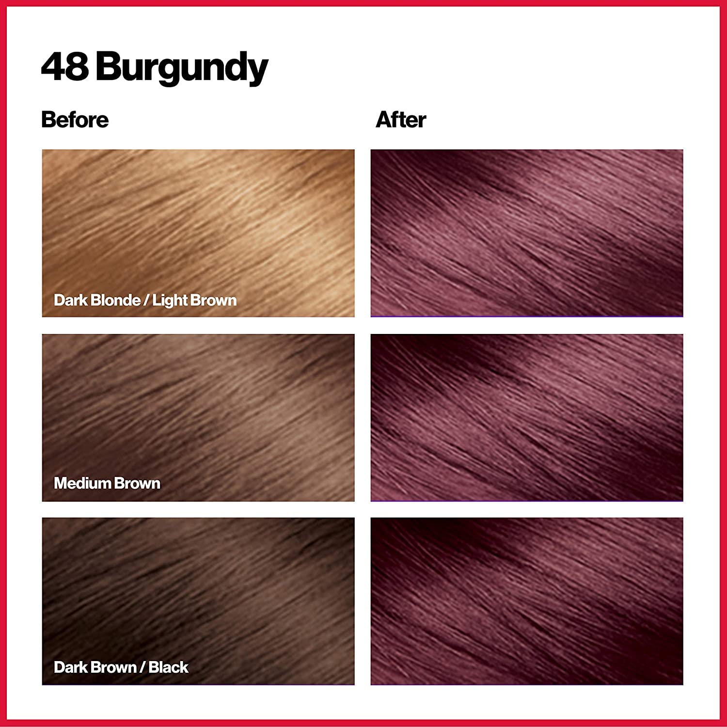 Colorsilk By Revlon, Ammonia-Free Permanent, Haircolor: Burgundy #48-1 Ea (Pack of 3)