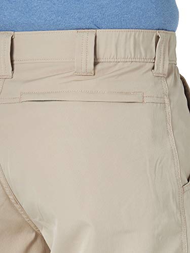 Wrangler Authentics Men's Performance Side Elastic Utility Short, Desert Sand, 38
