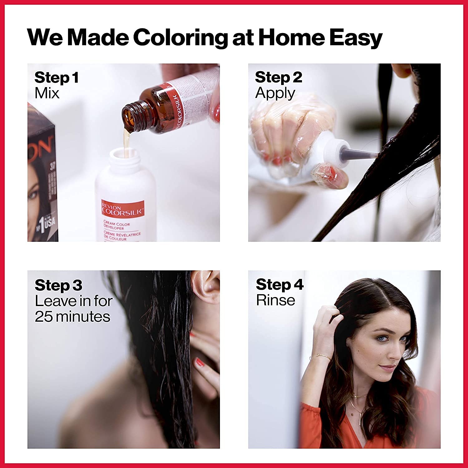 Colorsilk By Revlon, Ammonia-Free Permanent, Haircolor: Burgundy #48-1 Ea (Pack of 3)