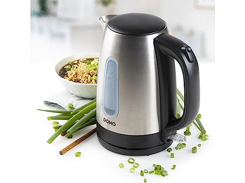 Domo DO496WK Electric Kettle 1.7 L 2200 W Stainless Steel Stainless Steel Water Level Indicator Cordless