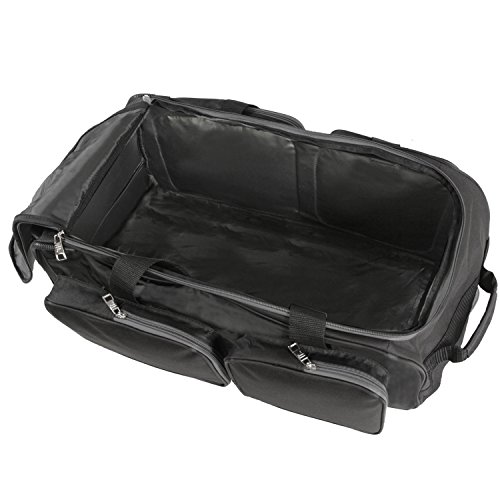 Fila 26" Lightweight Rolling Duffel Bag, Black, One Size