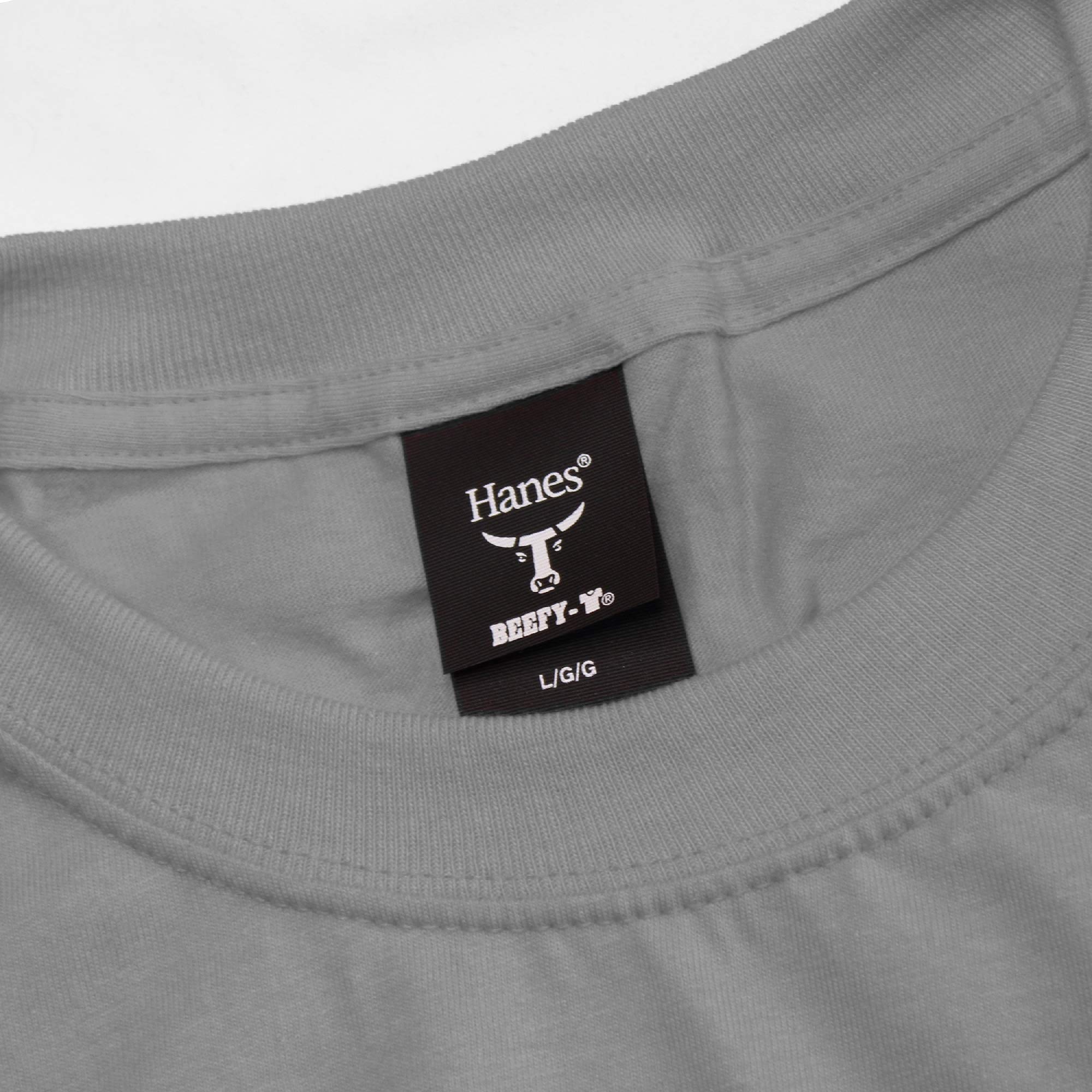Hanes mens Hanes Men's Beefy Heavyweight Long Sleeve T-shirt Shirt, Navy, X-Large US
