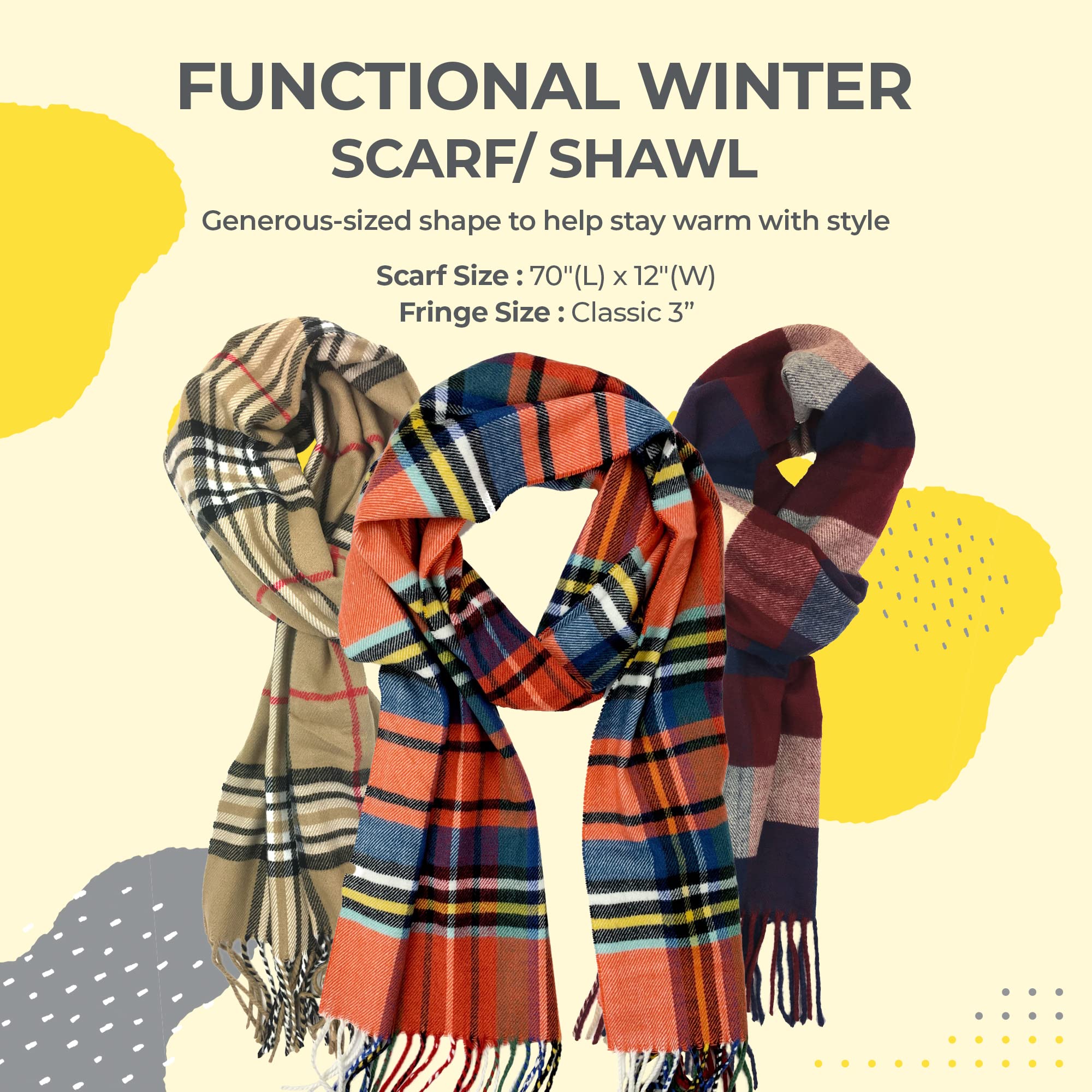 Plum Feathers Winter Scarf Shawl with Cashmere Feel - Rich Solid Colors Winter Scarves and Wraps 72" x 12" (Light Teal)