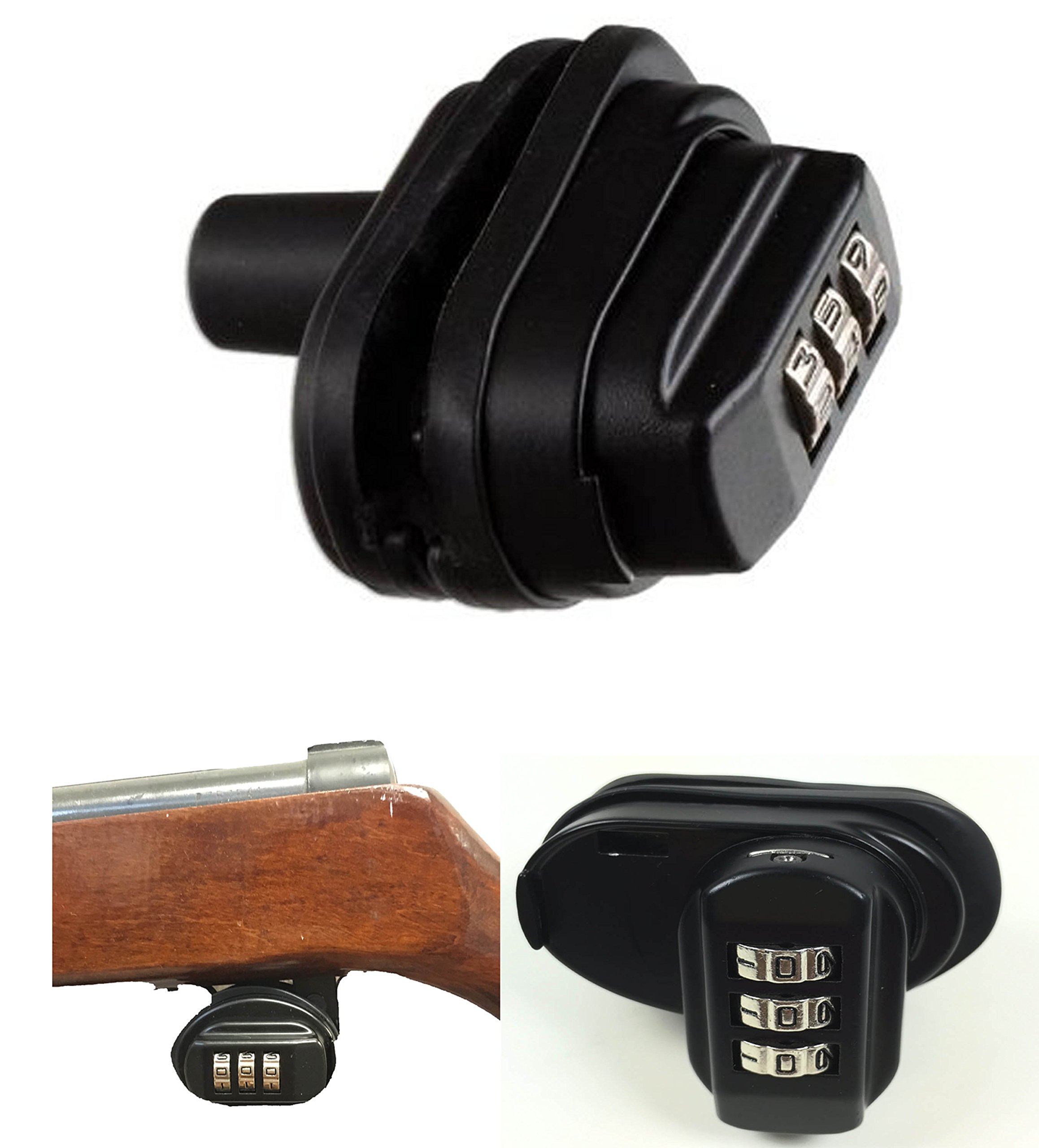 Safety Storage Universal Combination Gun Trigger Lock - Fits Pistols, Rifles, Shotguns (Combo Lock)