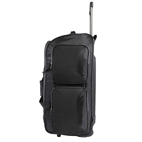 Fila 26" Lightweight Rolling Duffel Bag, Black, One Size