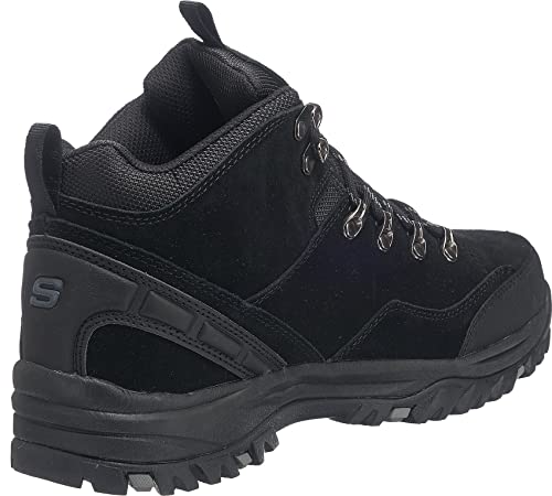 Skechers Men's Relment Pelmo Hiking Boot, Black, 11