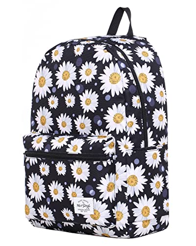 HotStyle TRENDYMAX Backpack for School Girls & Boys, Durable and Cute Bookbag with 7 Roomy Pockets, Daisies