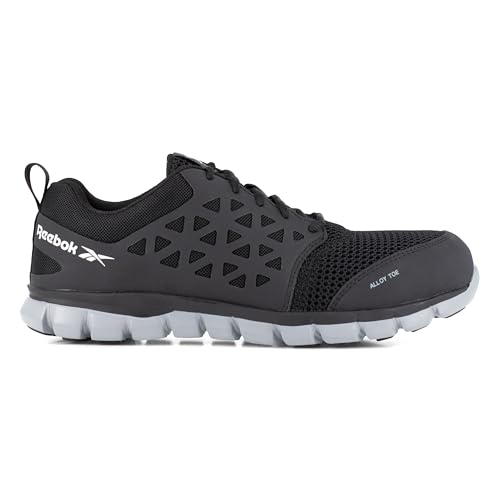 Reebok Work Men's Sublite Cushion Alloy Toe Comfort Athletic Shoe Black - 15 Medium