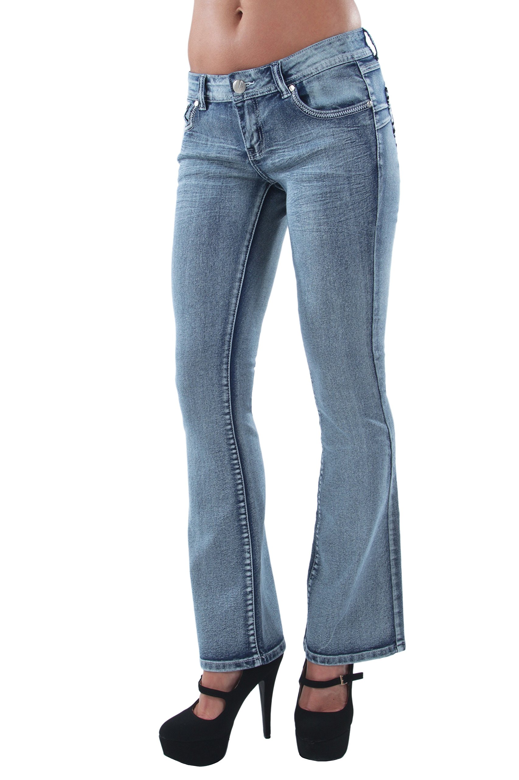 Colombian Design, Butt Lift, Levanta Cola, Boot Leg Jeans Plus/Junior Size