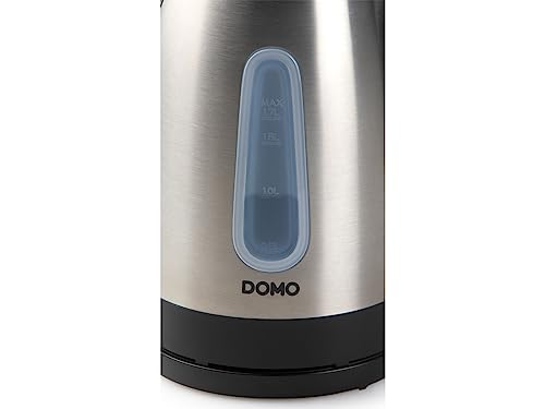 Domo DO496WK Electric Kettle 1.7 L 2200 W Stainless Steel Stainless Steel Water Level Indicator Cordless
