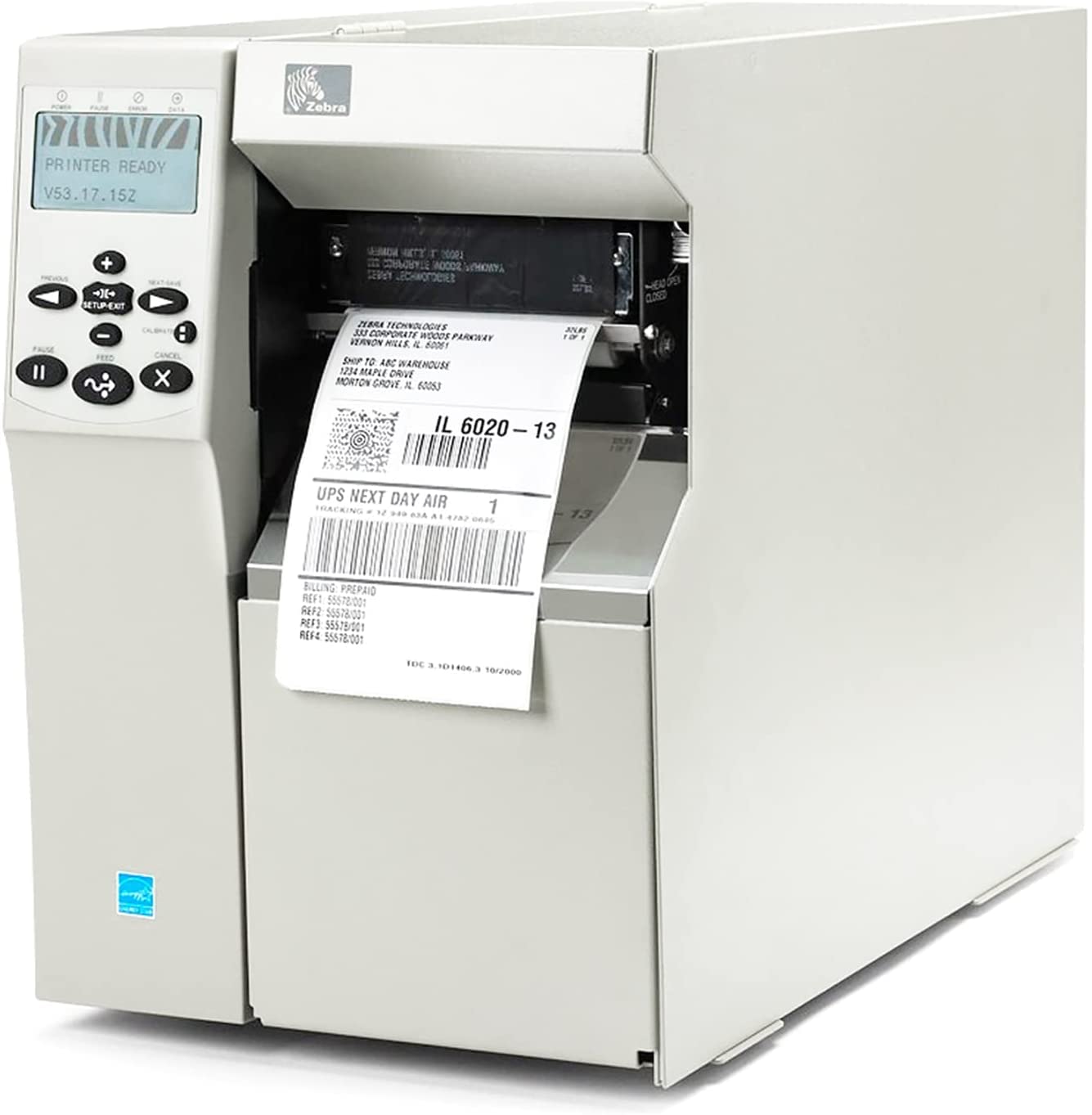 Zebra ZT230 Direct Thermal Only Industrial Label Printer, White - USB and Serial Connectivity - 4-Inch Max Print Width, 203 DPI, ZPL, Monochrome Barcode