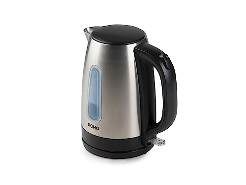 Domo DO496WK Electric Kettle 1.7 L 2200 W Stainless Steel Stainless Steel Water Level Indicator Cordless