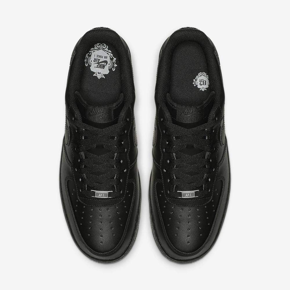 Nike Men's Air Force 1 '07 Black/Black Basketball Shoes 9.5