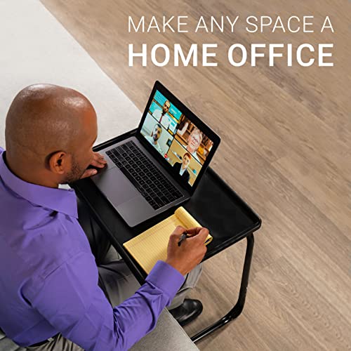 Table Mate XL TV Tray Table - Folding Couch Table Trays for Eating Snack Food, Stowaway Laptop Stand, Portable Bed Dinner Tray - Adjustable TV Table with 4 Set Angles, Black