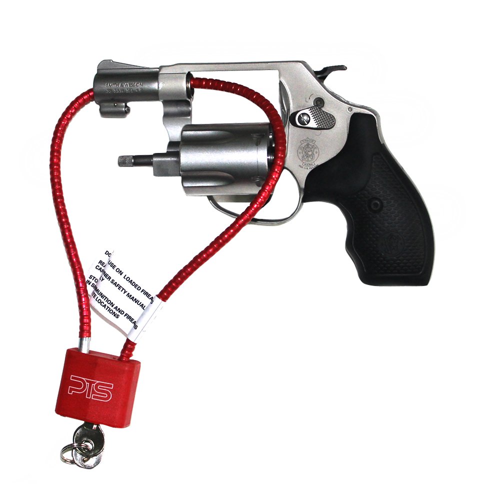 Premium Tactical Supply Cable Gun Lock with Key (15") - Keyed Alike - California Approved Safety Device - Secures Pistol, Rifle, Shotgun, Revolver, and Other Firearm Types (2 Pack)
