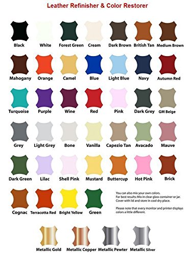 Leather Refinish Color Restorer Dye, Dark Brown