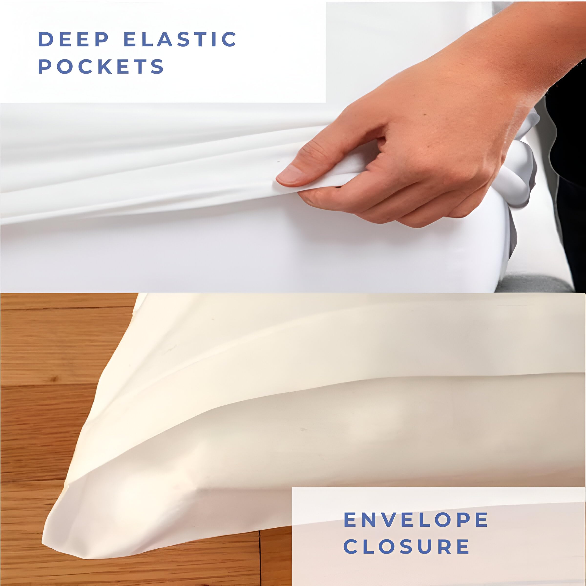 Kotton Culture 1000 Thread Count Sheet Set 4 Piece 100% Egyptian Cotton Luxurious Breathable Soft Cooling Cotton Sheets with 15" Deep Pocket Snug Fit Smooth Sateen Weave (White, Full)