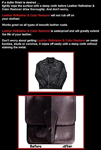 Leather Refinish Color Restorer Dye, Dark Brown