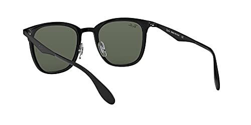 Ray-Ban RB4278 Square Sunglasses, Black On Matte Black/Dark Green, 51 mm
