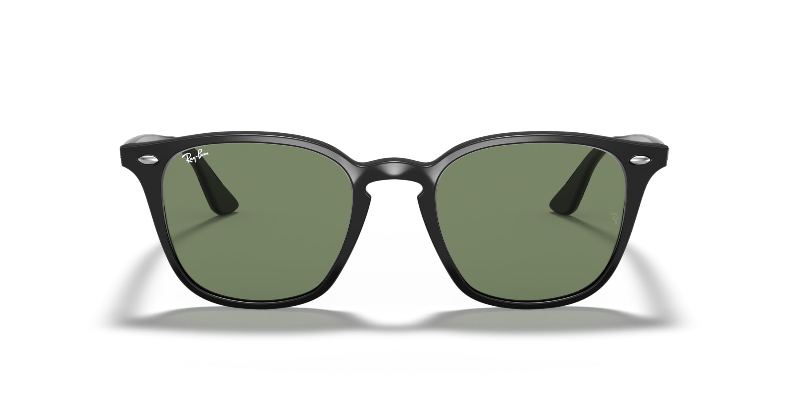 Ray-Ban RB4258 Square Sunglasses, Black/Dark Green, 50 mm