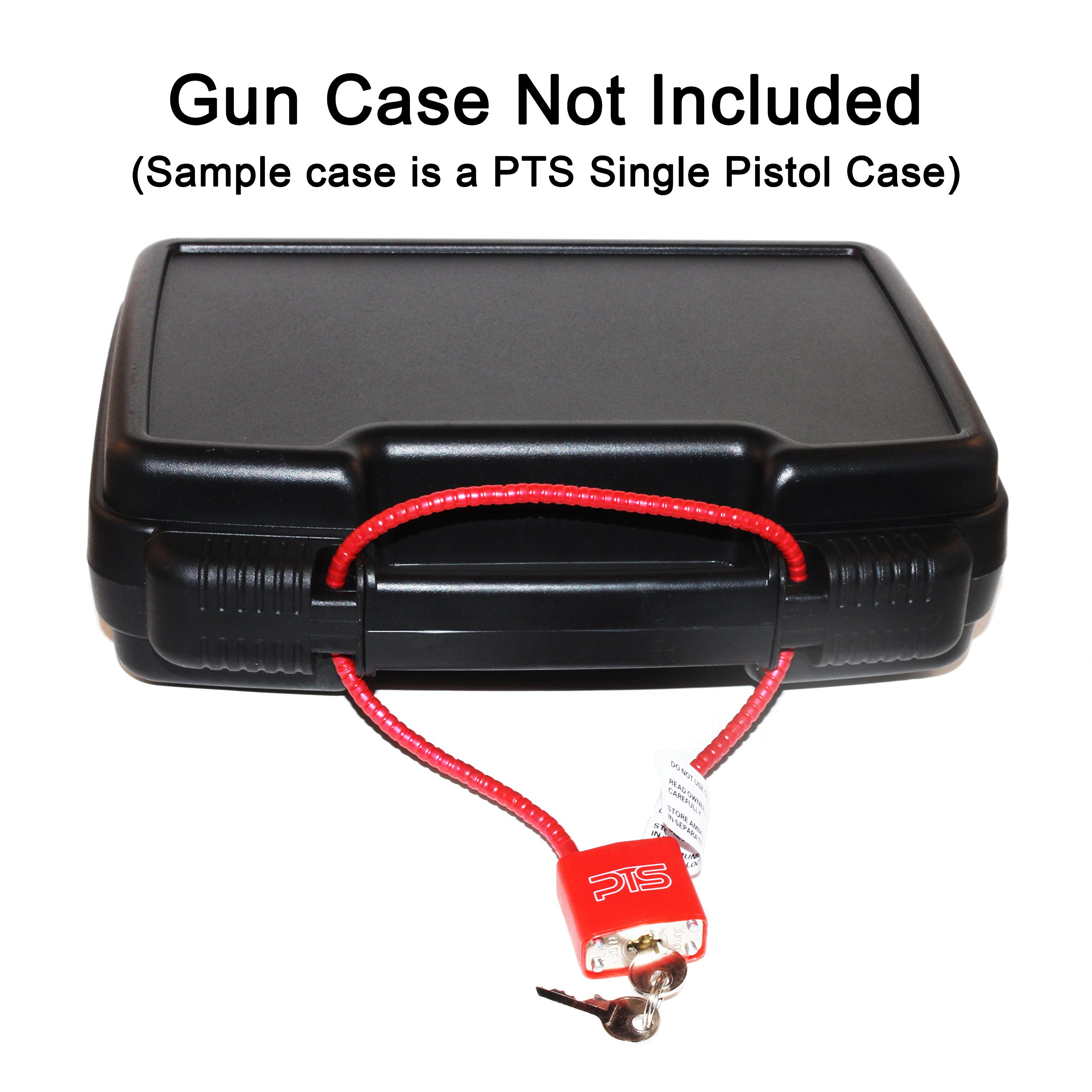 Premium Tactical Supply Cable Gun Lock with Key (15") - Keyed Alike - California Approved Safety Device - Secures Pistol, Rifle, Shotgun, Revolver, and Other Firearm Types (2 Pack)