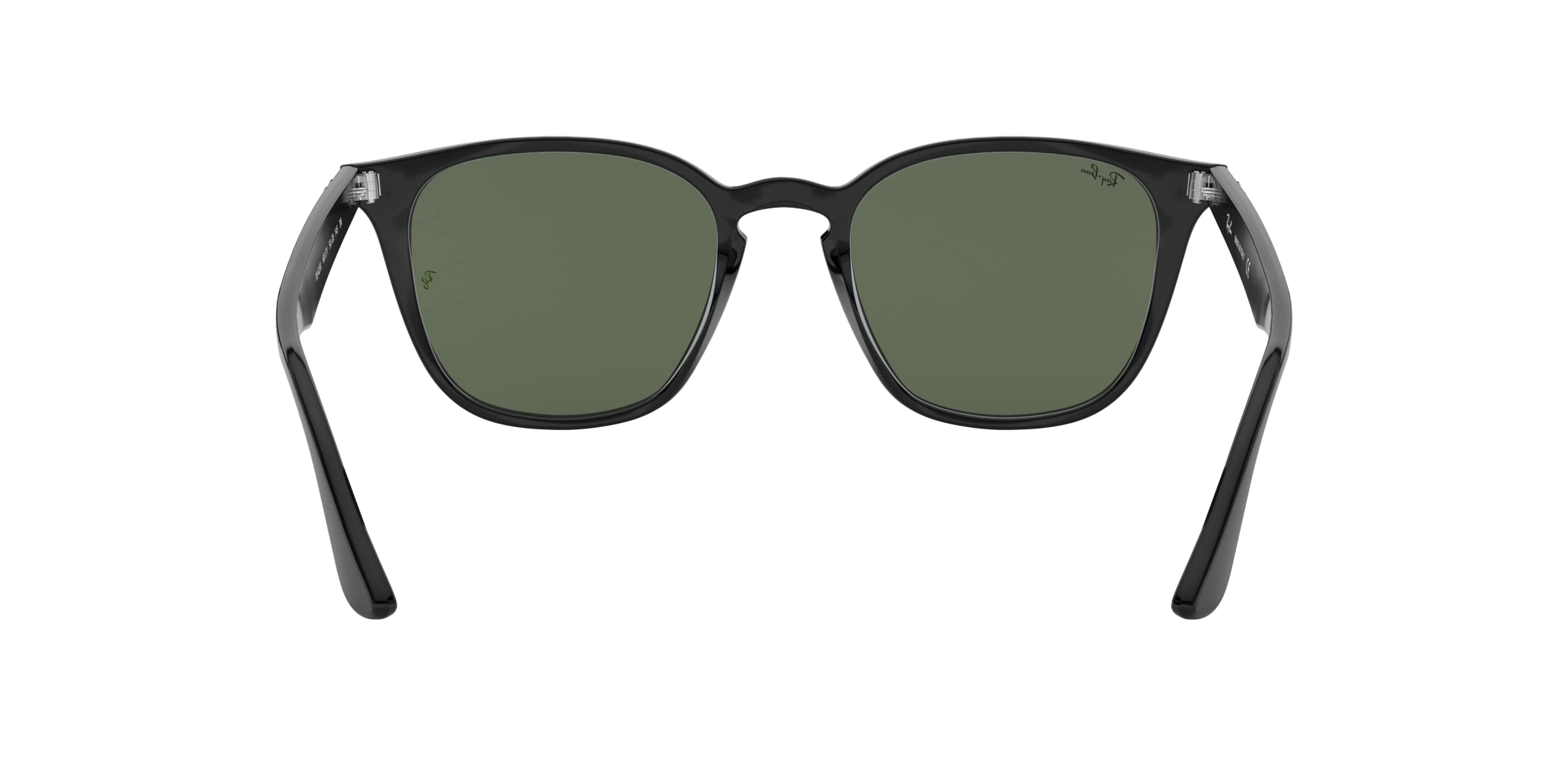 Ray-Ban RB4258 Square Sunglasses, Black/Dark Green, 50 mm
