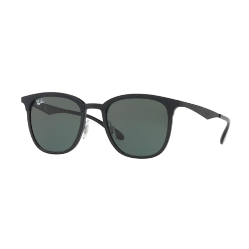 Ray-Ban RB4278 Square Sunglasses, Black On Matte Black/Dark Green, 51 mm