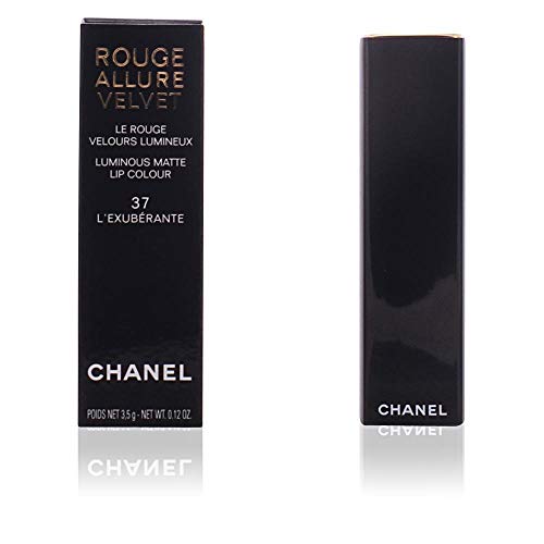 Chanel Rouge Allure Velvet Luminous Matte Lip Colour 56 Rouge Charnel for Women, 0.12 Ounce