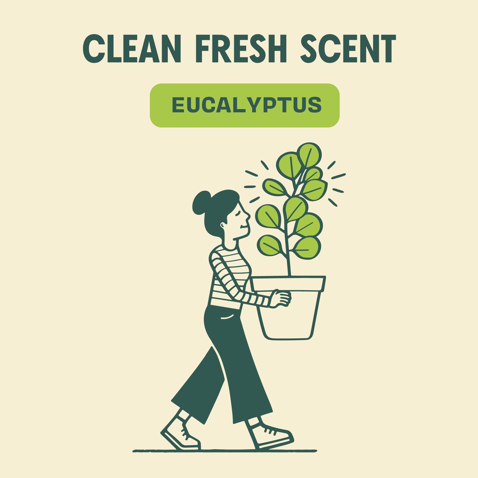 Aunt Fannie's Natural Cleaning Vinegar Wipes, Multipurpose Surface Cleaner, Eucalyptus Scent, 35 Count (Pack of 1), Packaging May Vary