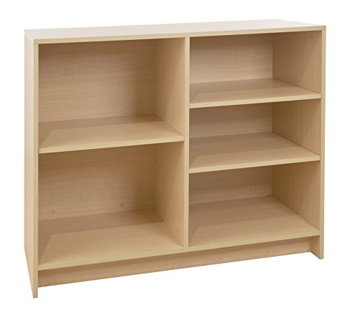 Only Hangers Cash Register Stand with 3 Height-Adjustable Shelves- 48" Black Melamine Checkout Counter - Available in Black and Maple. Available in 48" Wide and 72" Wide. (48" Wide, Maple)
