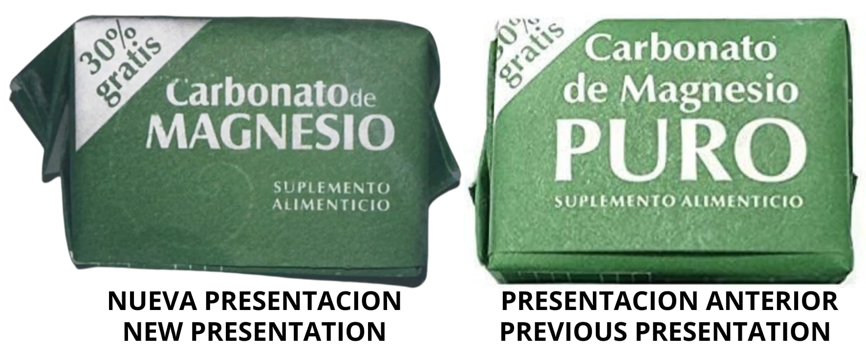 Magnesium Carbonate 7grs - Carbonato de Magnesio Puro (Pack of 8)