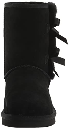 Koolaburra by UGG Women's Victoria Short Fashion Boot, Black, 10 M US