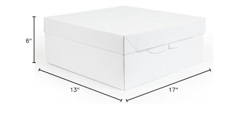 PME CBO904 Oblong Cake Box 17 x 13-Inch / 43 x 33 cm, White