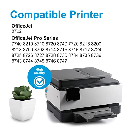 Q-image 952XL Ink Cartridges Replacement for HP 952XL 952 XL Work with HP OfficeJet 8710 8720 7720 7740 8210 8715 8725 8730 Printer (Black, Cyan, Magenta, Yellow, 4 Combo Packs)