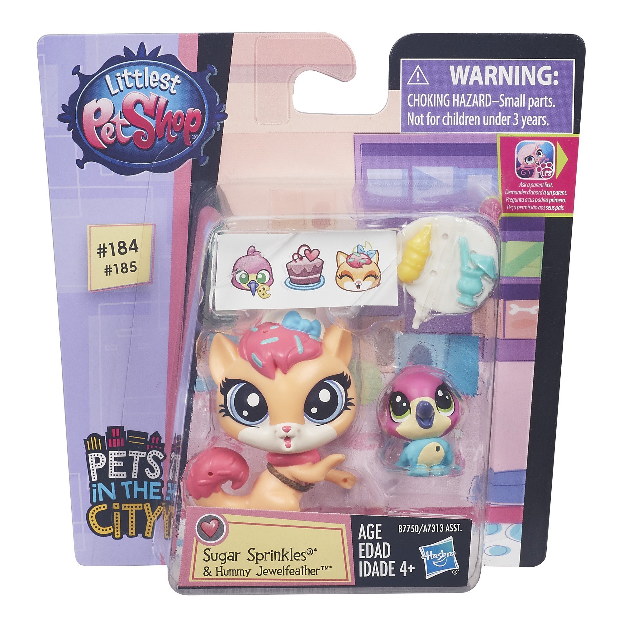 Littlest Pet Shop Pet Pawsabilities Sugar Sprinkles and Hummy Jewelfeather