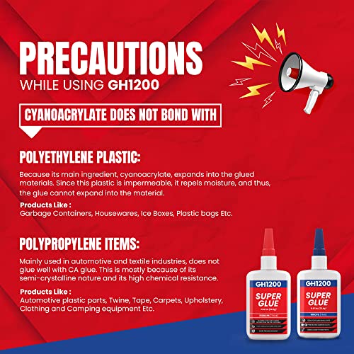 2 Oz Value Pack (57-Gram) Strong Super Glue All Purpose with Anti Clog Cap. Super Fast Thick and Strong Adhesive SuperGlue. Cyanoacrylate Glue for Hard Plastics, DIY Craft, Metal and Many More