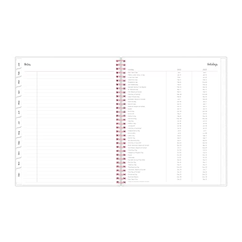 Blue Sky 2023 Weekly and Monthly Planner, January - December, 8.5" x 11", Frosted Cover, Wirebound, Joselyn (142079)