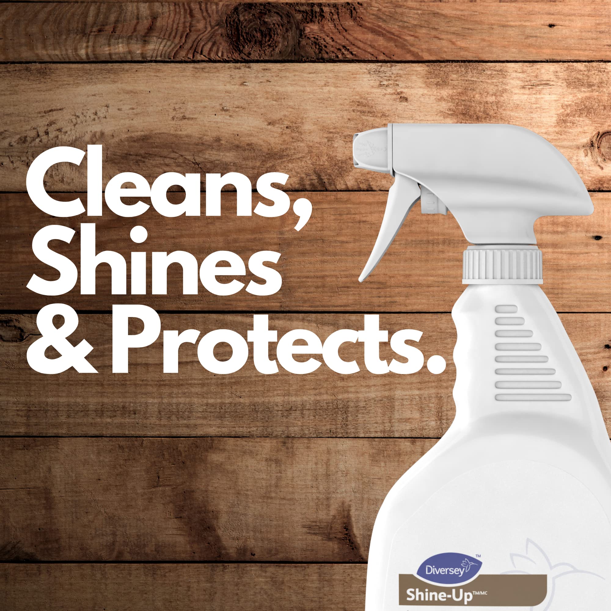 Diversey, DVO4995480, Shine-Up Lemon Furniture Polish, 1 / Each, White, 32-Ounce