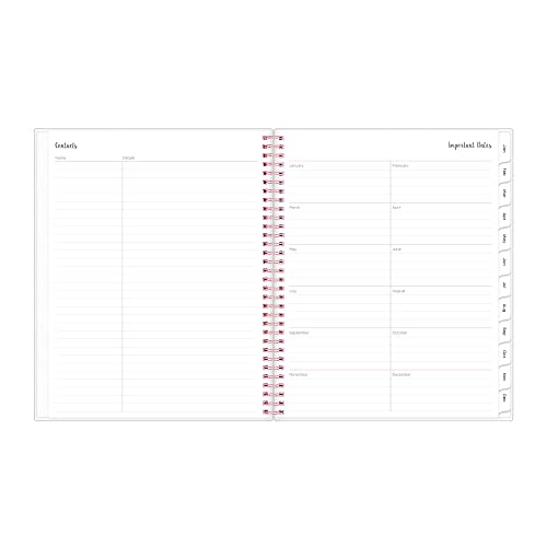 Blue Sky 2023 Weekly and Monthly Planner, January - December, 8.5" x 11", Frosted Cover, Wirebound, Joselyn (142079)
