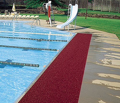 American Floor Mats Vinyl Mesh Heavy-Duty Entrance Green 3' x 6' Scraper Mat Without Backing/Borders - Drainable