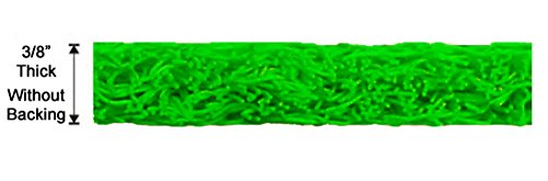 American Floor Mats Vinyl Mesh Heavy-Duty Entrance Green 3' x 6' Scraper Mat Without Backing/Borders - Drainable
