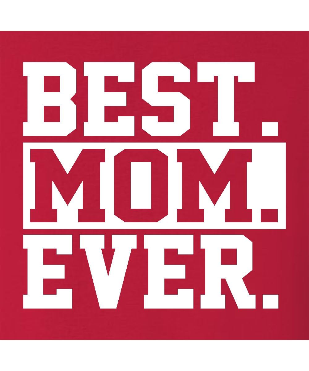 Go All Out Large Red Mens Best Mom Ever #1 Mom World's Best Mom Mother's Day Sweatshirt Hoodie