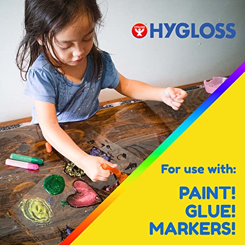 Hygloss Products Acetate Sheets for Crafts, Clear Overhead Projector Sheets Acetate-Like, For Arts And Craft Projects and Classrooms, Not for Printers, 8.5β x 11β, 48 Pack
