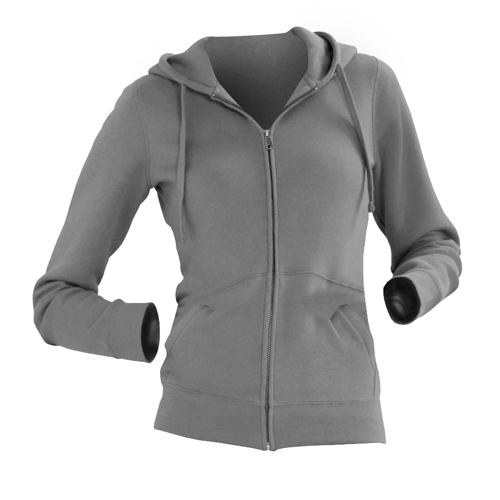 Russell Ladies Premium Authentic Zipped Hoodie (3-Layer Fabric) (M) (Classic Red)