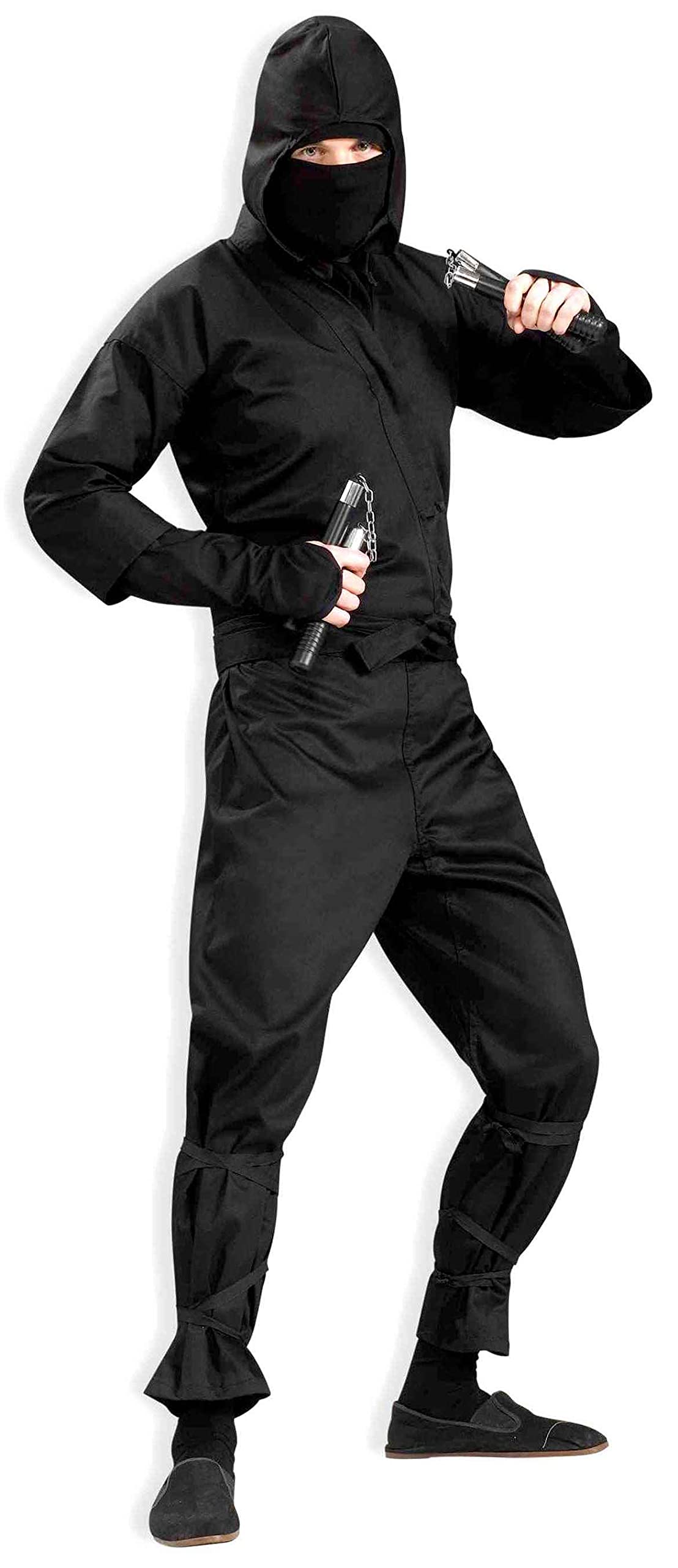 Forum Novelties Men's Deluxe Ninja Costume, Black, X-Large