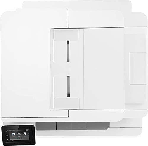 HP Color Laserjet Pro MFP M283cdw Wireless All-in-One Laser Printer, White - Print Scan Copy Fax - 2.7" LCD Display, 22 ppm, 600 dpi, Auto 2-Sided Printing, 50-Sheet ADF, Ethernet, USB, Cbmoun