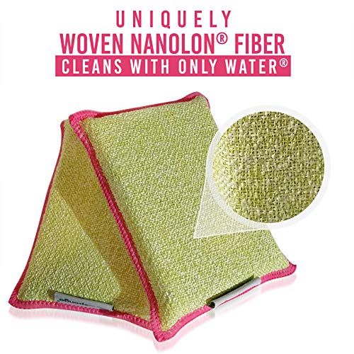 Nano Sponge Cleaning Sponges. Supersized Everyday Heavy Duty Household Kitchen and Dish Sponge. 2 Pack. 6 x 4